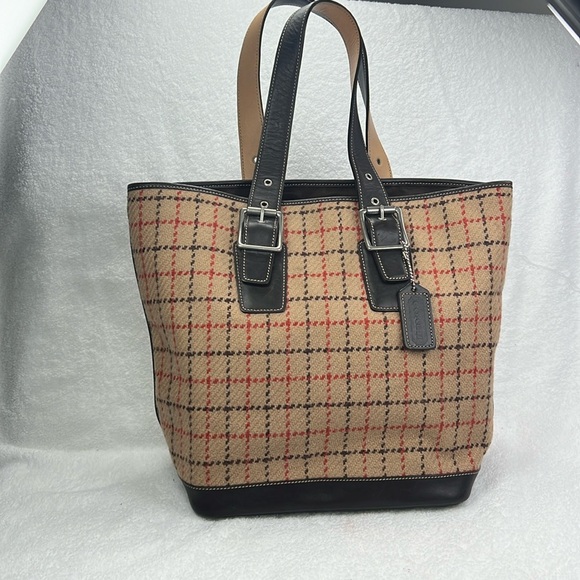 Coach | Bags | Coach Bucket Tote Tweed E2p 962 | Poshmark